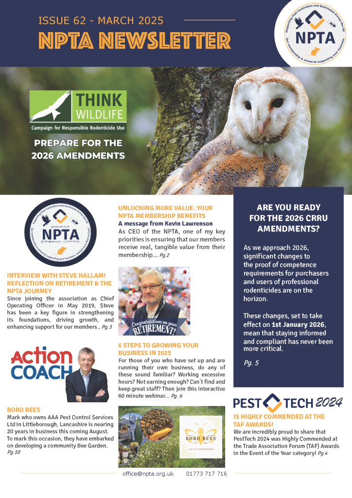 NPTA Newsletter: Issue 62 (March 2025) - NPTA