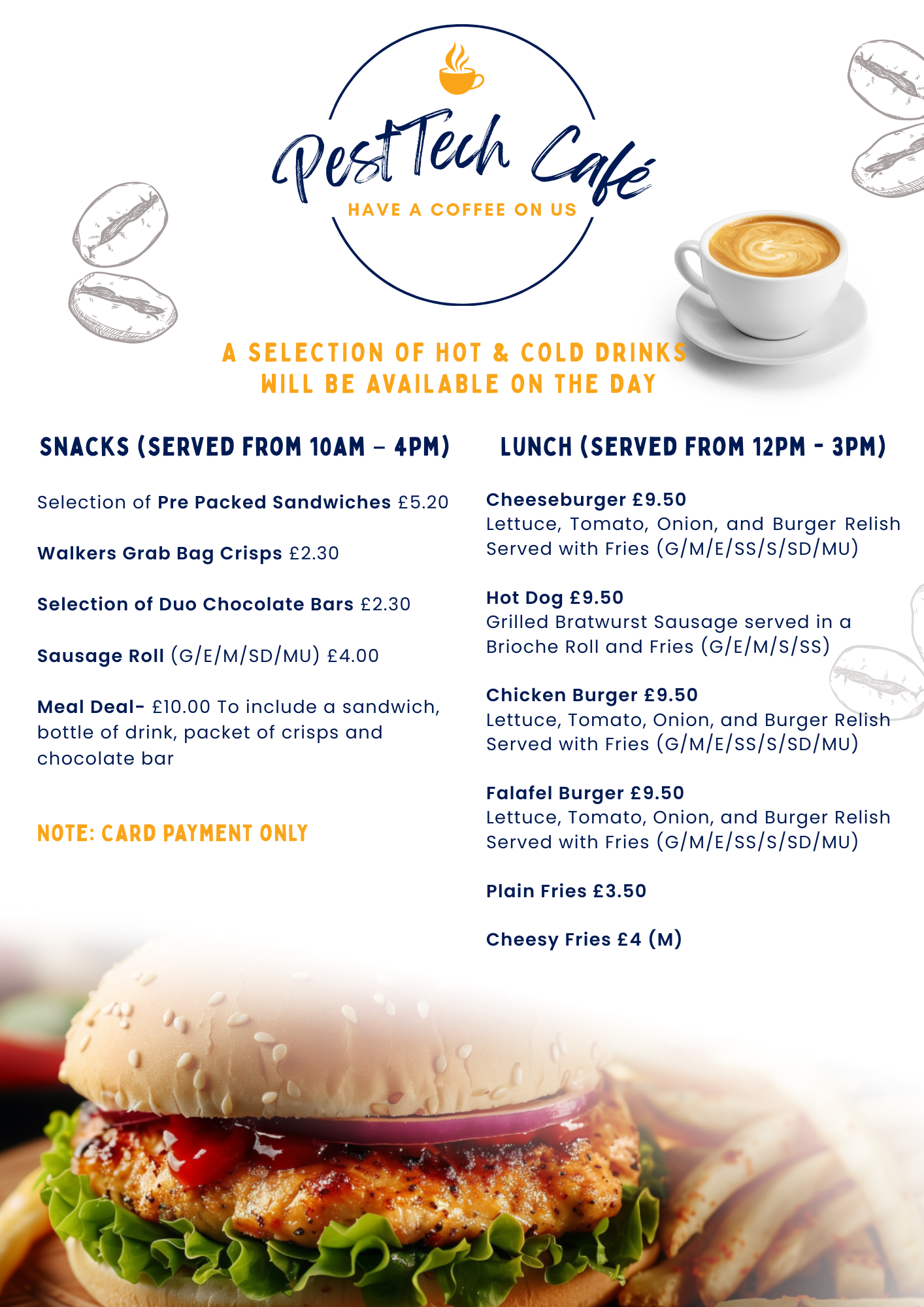 PestTech Café - Menu - NPTA